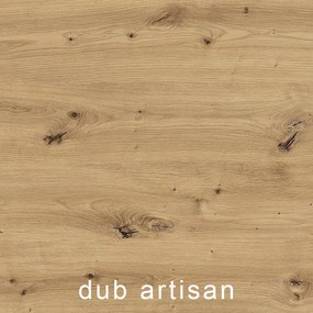 Rozkládací polohovací konferenční stolek HOGO 3v1 | 120-157x62,5-74,5x67 cm | síla horní desky 32 mm | dub artisan/černé nohy