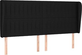 Box spring postel s matrací černá 160x200 cm textil 3128135
