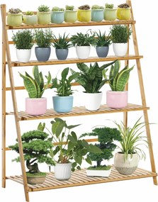 Skládací regál, bambus, Nepel TYP 2 + dárek