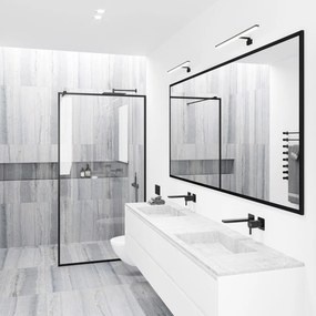 Černé LED svítidlo nad zrcadlo Marlee 9W - Teplá bílá  - Nordlux