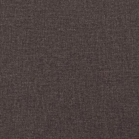 Postel s boxspringem s čelo Tmavě hnědá 200 x 180 cm textil 3341310