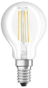 2 ks průhledná LED žárovka 4W E14 BASE teplá bílá