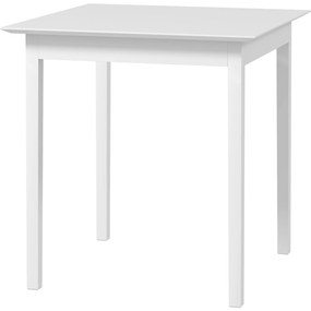 HOMCOM jídelní stůl kuchyňský stůl čtvercový pro 2 osoby ze dřeva, 75 x 75 x 76 cm, ideální do kuchyně a jídelny, bílý | Aosom.de