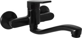 RAV SLEZÁK Colorado dřezová - umyvadlová baterie bez výpusti 150 mm černá matná co101.5/26cmat CO101.526CMAT