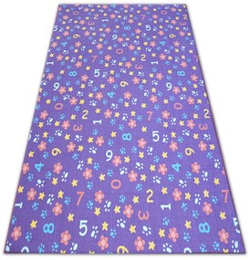Dywany Lusczow Dětský kusový koberec NUMBERS fialový, velikost 250x400