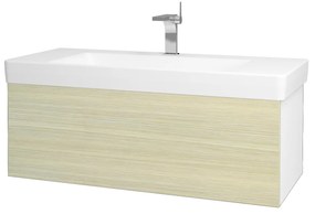 Dřevojas Koupelnová skříň VARIANTE SZZ 105 Varianta: N01 Bílá lesk / D16 Beton tmavý