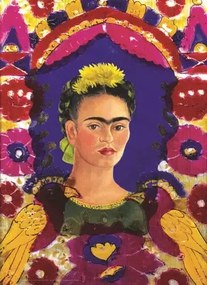 EUROGRAPHICS Puzzle Autoportrét Frida Kahlo / 100 dílků / od 5 let / 3