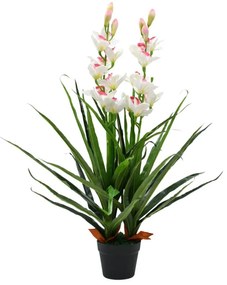 Umělá rostlina orchidej člunatec s květináčem 100 cm,  245952 HangarStore.cz