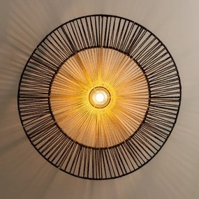 Brilagi - LED Přisazený lustr CERIA BOHO 1xE27/40W/230V pr. 80 cm černá/hnědá