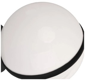 Exteriérové nástěnné svítidlo CIRCULO, 1x bílé plastové stínítko