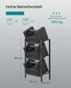 Regál na přepravky BSC353B01