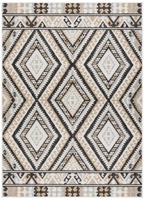 Dywany Łuszczów Kusový koberec Cooper Sisal Aztec 22224 ecru/black ROZMĚR: 140x190