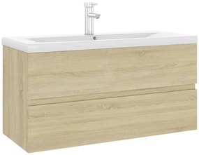 vidaXL Marketos Skříňka se zápustným umyvadlem dub sonoma kompozitní dřevo