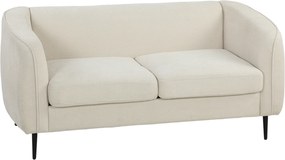 HOMCOM dvoumístná sametová pohovka, moderní obývací pohovka 160 cm, široké čalouněné sedadlo, tlustý polštář s kapslovými pružinami, béžová