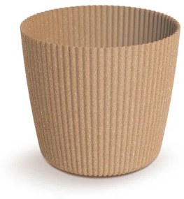 PROSPERPLAST Květináč - MILLY ROUND Eco Wood Průměr: 14,6 cm