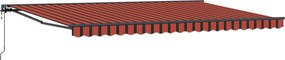 Rám markýzy Oranžová a Černá 500 × 300 cm 3331236