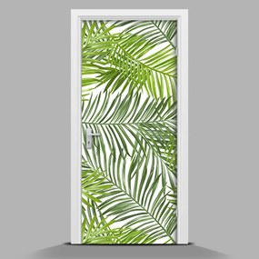 Wallmuralia Nálepka na dveře Palmové listí 75x205