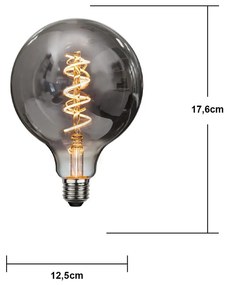 Teplá bílá filamentová stmívatelná žárovka E27, 2 W Spiral Filament – Star Trading