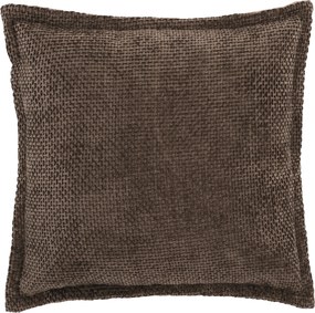 Livarno® Dekorativní polštář, 45 x 45 cm (strukturovaná/hnědá)
