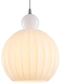 Závěsná lampa Ball Ball bílá Rozměry: Ø  32 cm, výška 45 cm