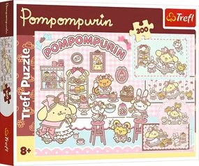 TREFL Puzzle Pompompurin: Pompompurinův sladký svět / 300 dílků / 60 x
