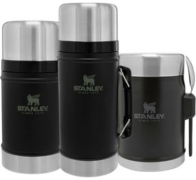 STANLEY termoska jídelní 400ml se lžící/vidličkou černá mat