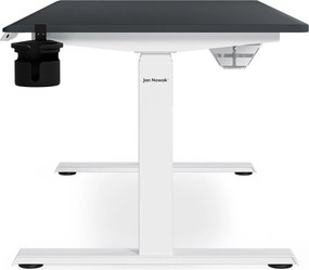 Elektrický stůl s nastavitelnou výškou ergonomický bílo-antracitový,1400x700 mm: ARIA
