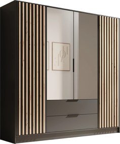 ADRK Furniture Skříň Neri 200 se zrcadly W-NER-200-B