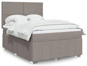 Box spring postel s matrací taupe 140x200 cm textil 3291688