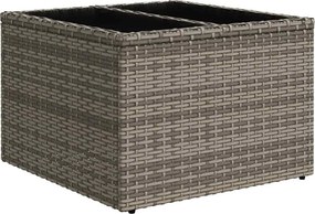 8dílná zahradní sedací souprava s polštáři šedá polyratan 3219930