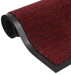 vidaXL Protiprachové obdélníkové rohožky 2 ks všívané 60x90 cm červené