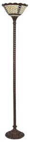 Stojací lampa Tiffany Odyle – 38x186 cm