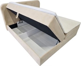 Čalouněná postel boxspring FORENA 160x200 cm starorůžová Matrace: Matrace Bonell pružinová