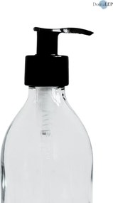 Dávkovač mýdla STELLA 330 ml s černým dávkovačem