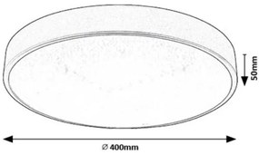 Rabalux 71135 - LED Stropní svítidlo OCTAV LED/24W/230V 4000K pr. 40 cm