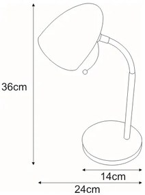 Stolní lampa K-MT-200 Pink z řady KAJTEK