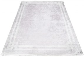 Kusový koberec pratelný TOSCANA 21281 Klasický Moderní pogumovaný světle šedý Rozměr: 80x150 cm