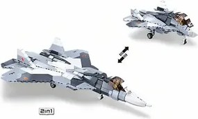 Sluban Model Bricks M38-B0986 Proudový stíhací letoun Su-57 2 / LEGO -
