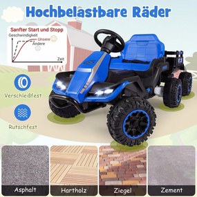 Costway 24 Elektrický traktor V Elektrický traktor pro děti ve věku 3 a starší