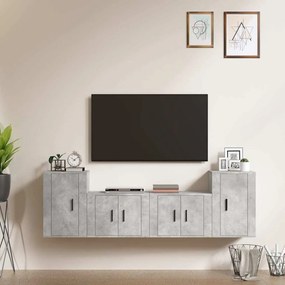 vidaXL 4dílný set TV skříněk kompozitní dřevo [3188545] Barva: šedá sonoma