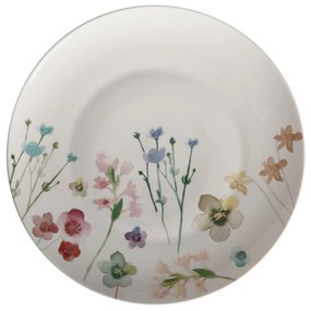 Maxwell and Williams WILDWOOD COUPE Mělký talíř 27,5 cm - bílý s lučními květy