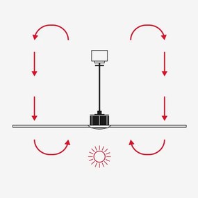 FARO 34372 - Stropní ventilátor MARINE M pr. 125 cm hnědá/černá IP44 + DO