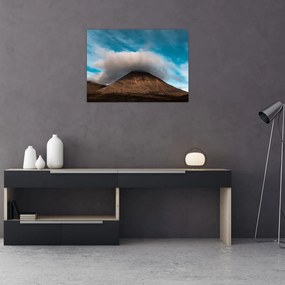 Skleněný obraz - Mrak nad vrcholkem (70x50 cm)