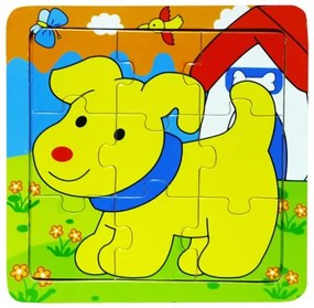 Drewmax 2888 - Veselé dřevěné puzzle - Pes