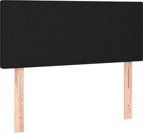 Box spring postel s matrací černá 100 x 200 cm textil 3140435