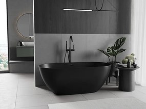 Mexen Rimini volně stojící vana z konglomerátu 150 x 75 cm, černá mat - 57241507570