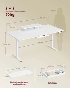 Kancelářský stůl LSD156WB01