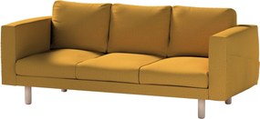 Potah na pohovku IKEA Norsborg 3-místná barva žlutá látka pletený vzor