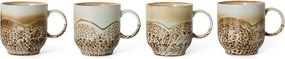 Béžovo-hnědý hrnek Coffee 70s Shell - 10*7*8cm / 250 ml