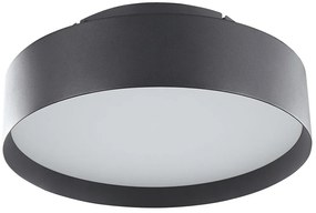 Kovová stropní LED lampa černá MOEI Beliani